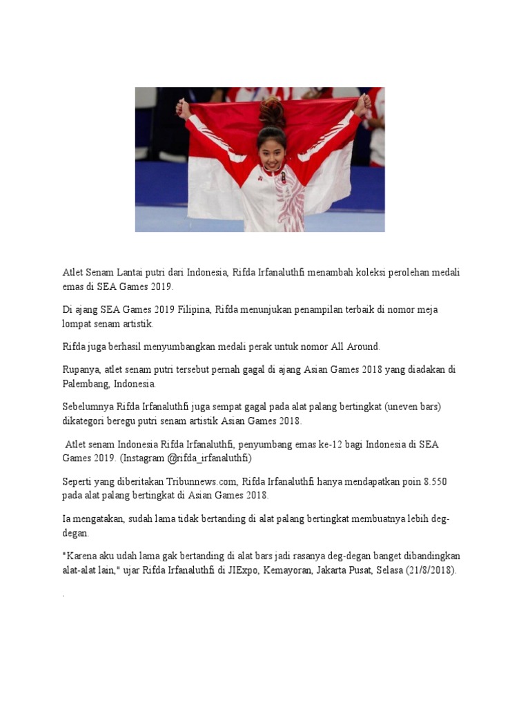 Atlet Senam Lantai Putri Dari Indonesia | PDF