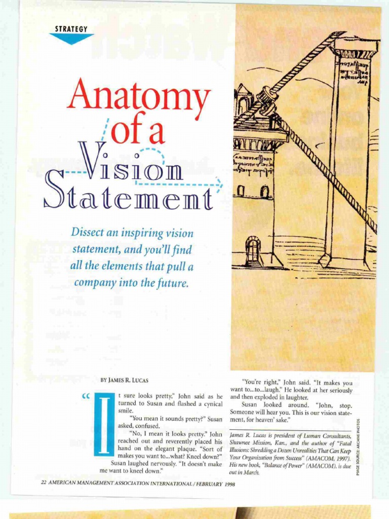 Anatomy of an Effective Vision Statement | PDF