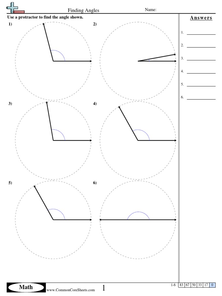 Angle Measurement Practice | PDF | Teaching Methods & Materials ...