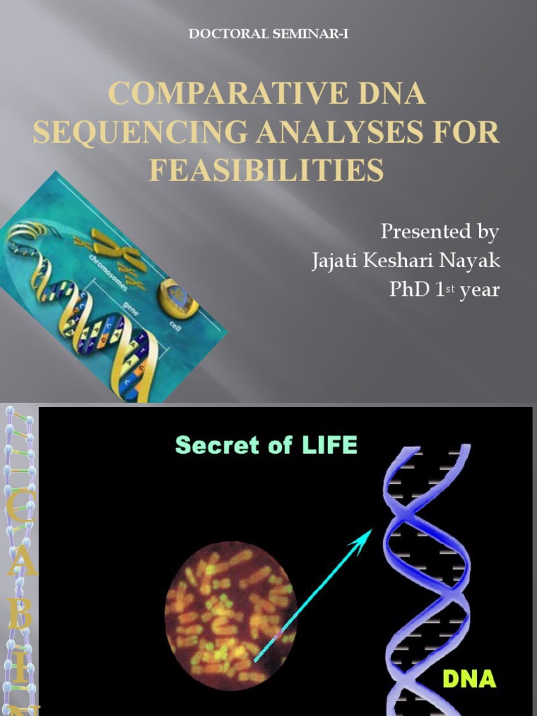 Comparative Dna Sequencing Analyses For Feasibilities: Presented by ...