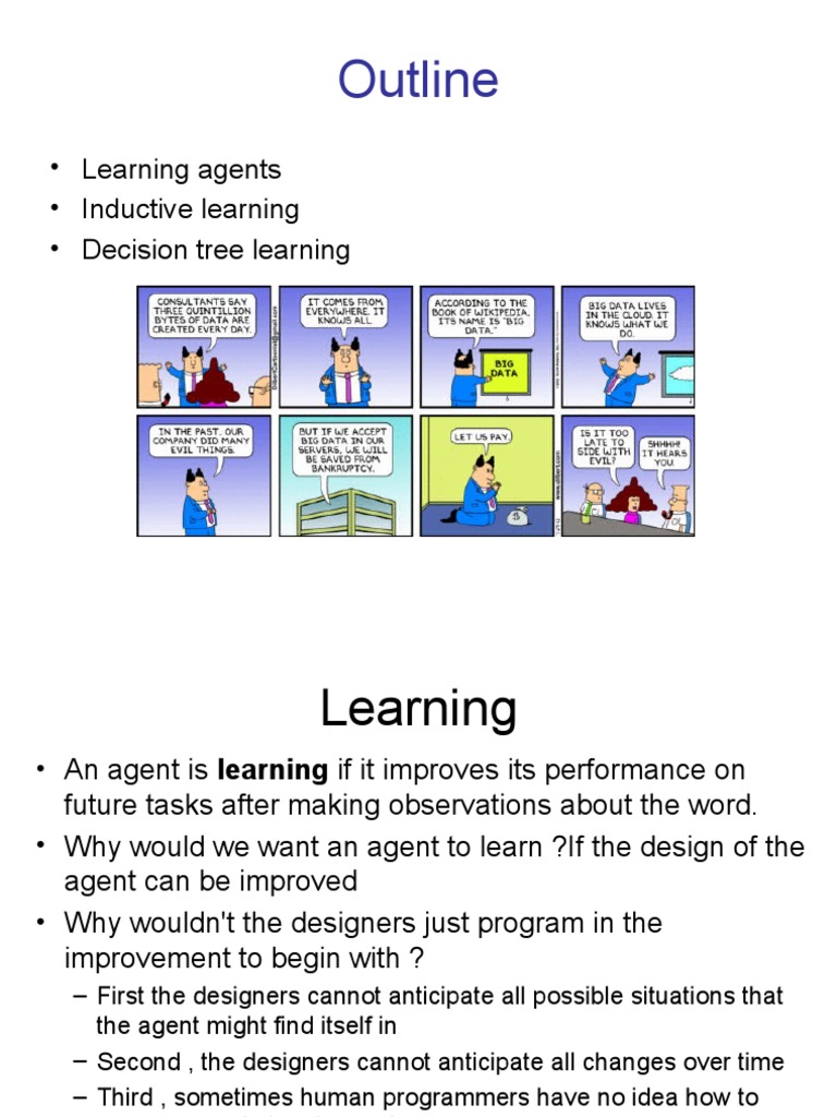 Outline: - Learning Agents - Inductive Learning - Decision Tree Learning | PDF | Statistical ...