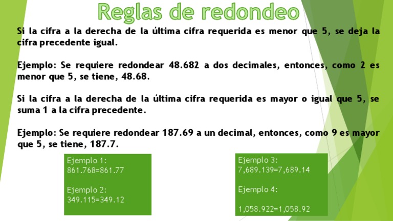 PRESENTACIÓN Reglas de Redondeo | PDF