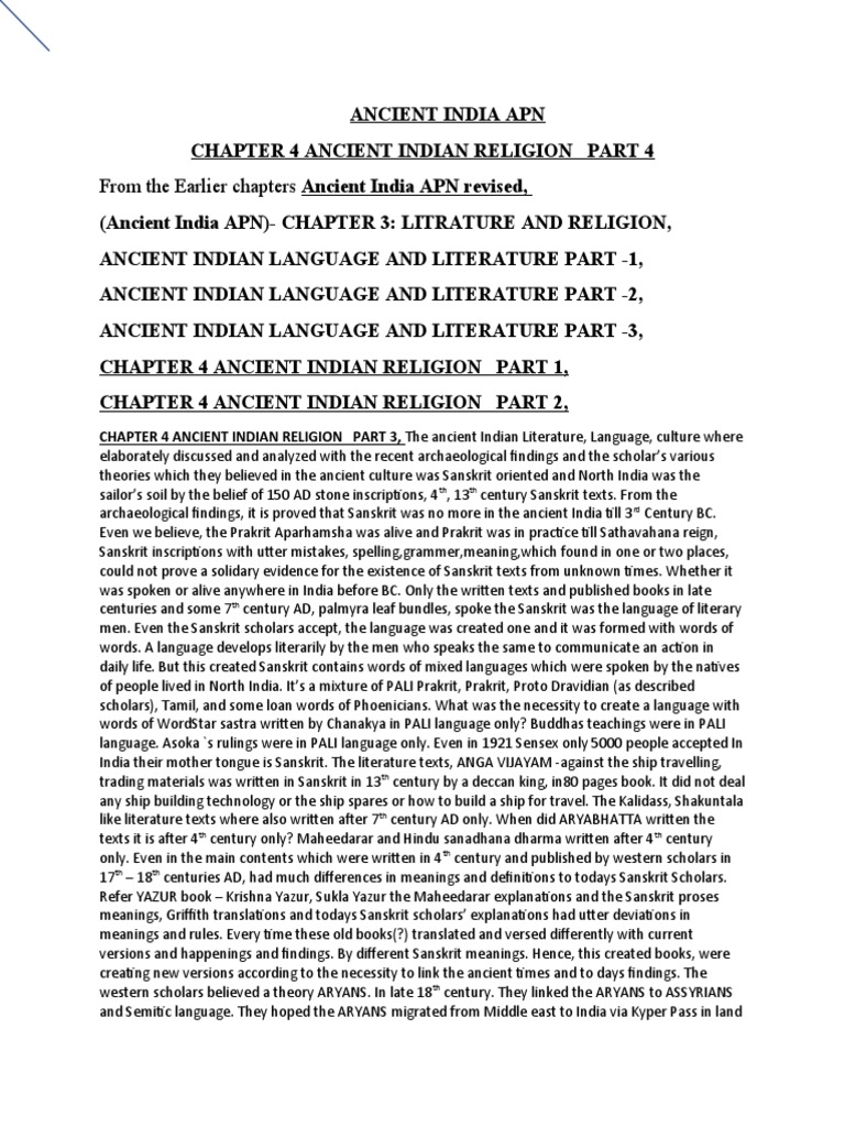 Ancient Indian Religion Chapter 4 Part 4 | Unduh gratis PDF | Sanskrit ... Ancient Indian Religion Chapter 4 Part 4 | Unduh gratis PDF | Sanskrit ...