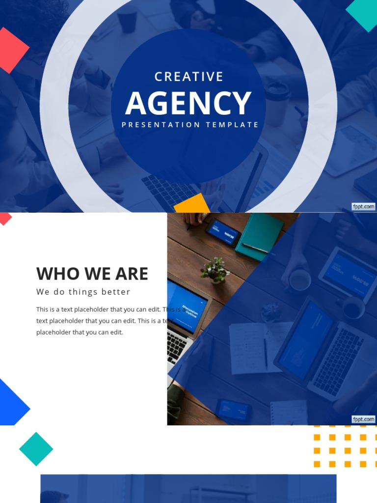 Creative Agency Presentation Template | PDF | Communication Design | Design