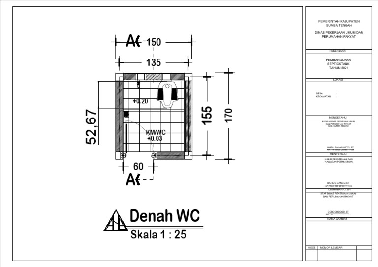 Denah WC | PDF