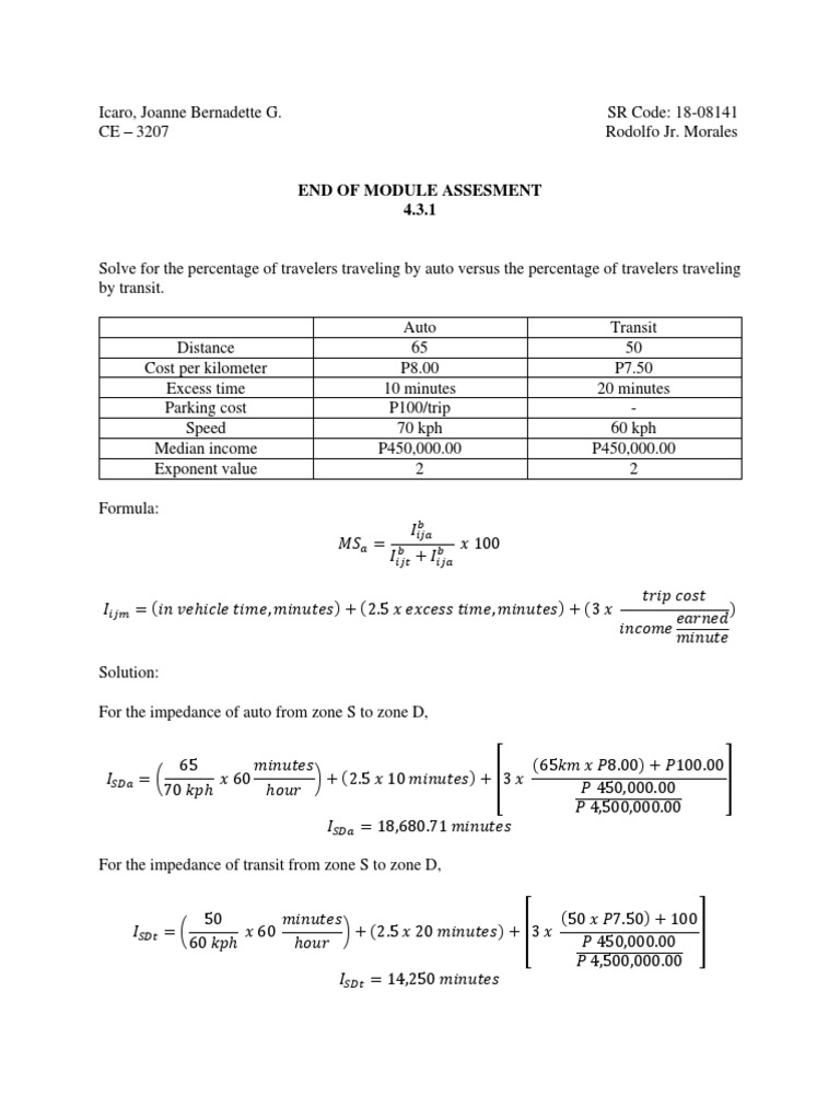 End of Module Assesment 4.3.1 | PDF | Teaching Mathematics | Business