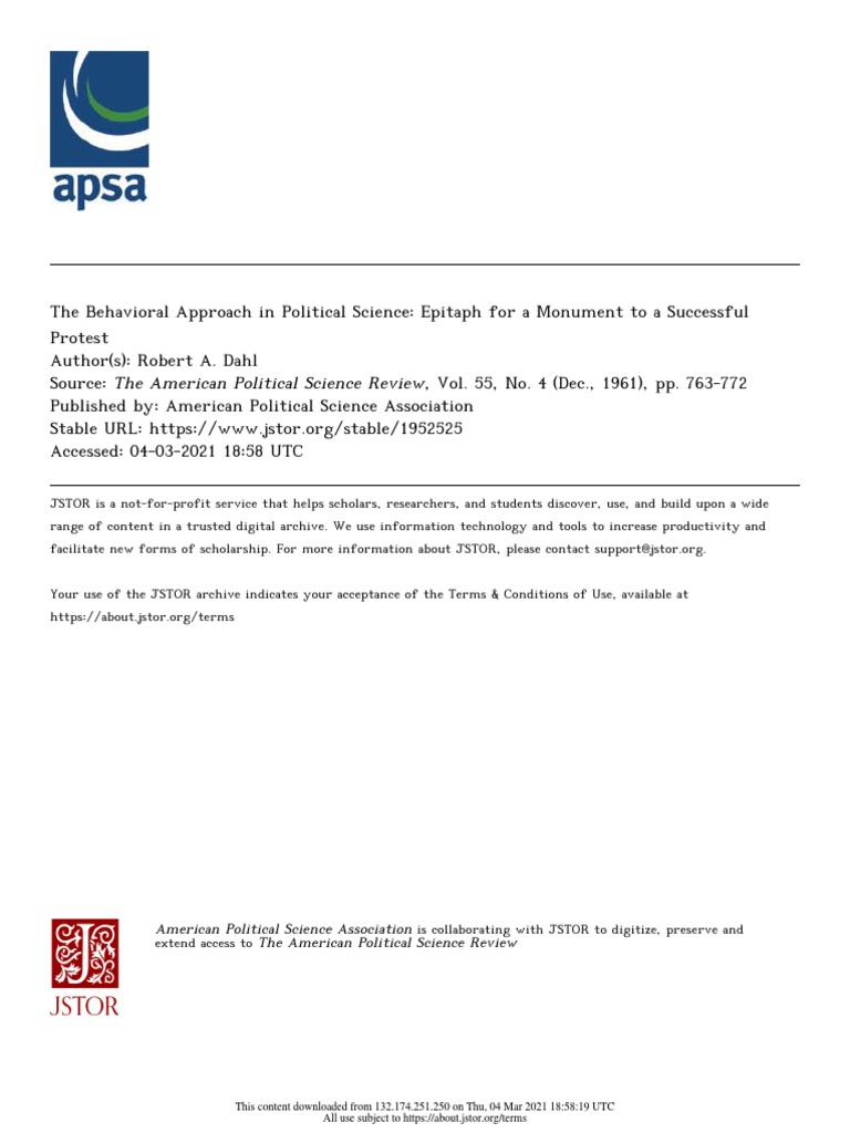 American Political Science Association The American Political Science ...