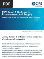 CIPS L4M1.3.3 Procurement Structure | PDF | Procurement | Outsourcing