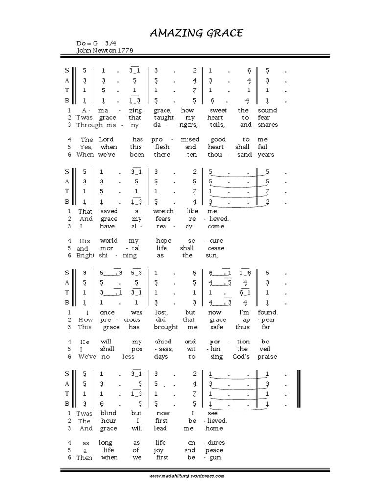 Amazing-Grace Not Angka | PDF | Weekly Torah Readings | Torah Books