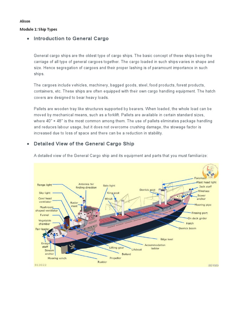Introduction To Ships, Ports001 | PDF | Ships | Cargo
