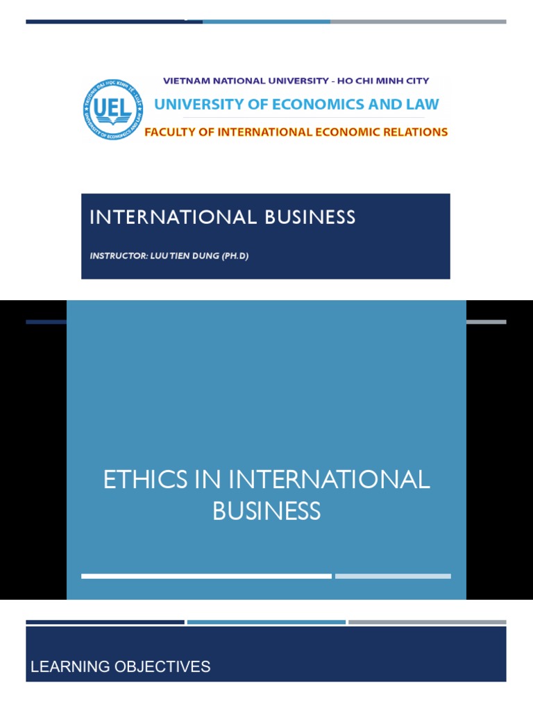 Ib 4 Ethics | PDF | Bribery | Organizational Culture