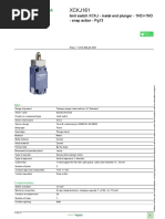 XCKJ167 Limit Switch Data Sheet | PDF | Technology & Engineering