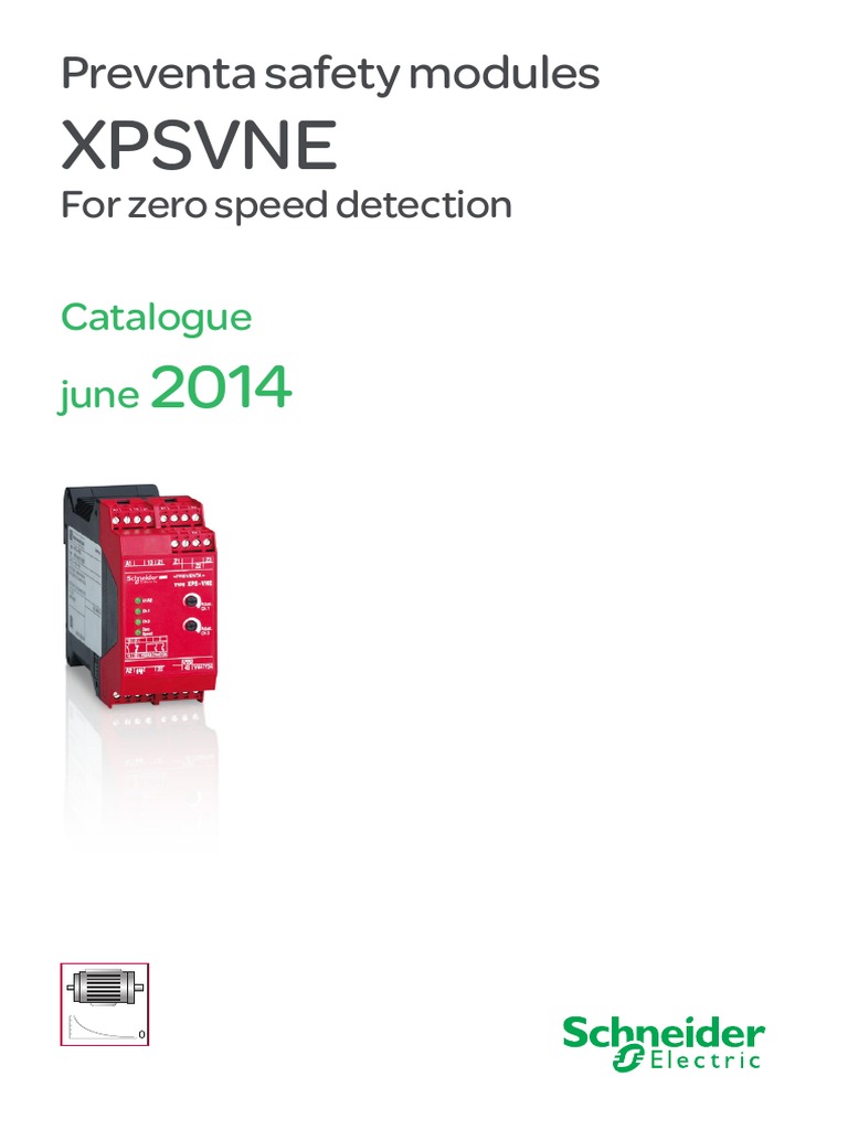 Preventa Safety Modules XPSVNE For Zero Speed Detection | PDF ...