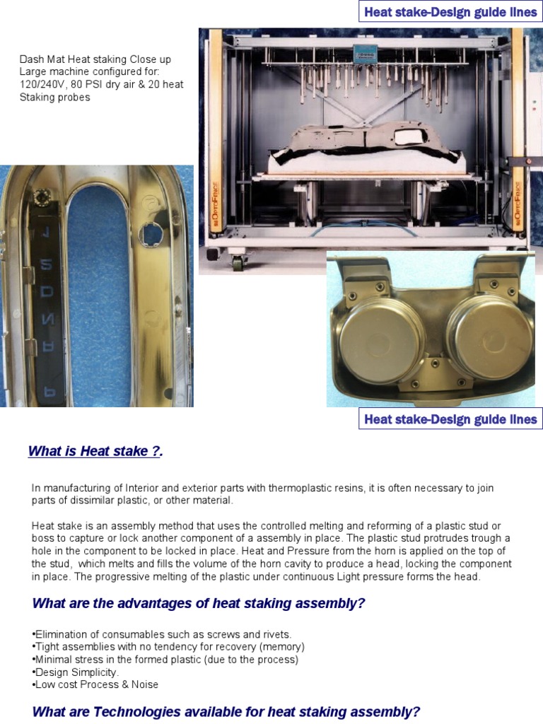 Heatstake Guide Lines | PDF | Thermoplastic | Polymers