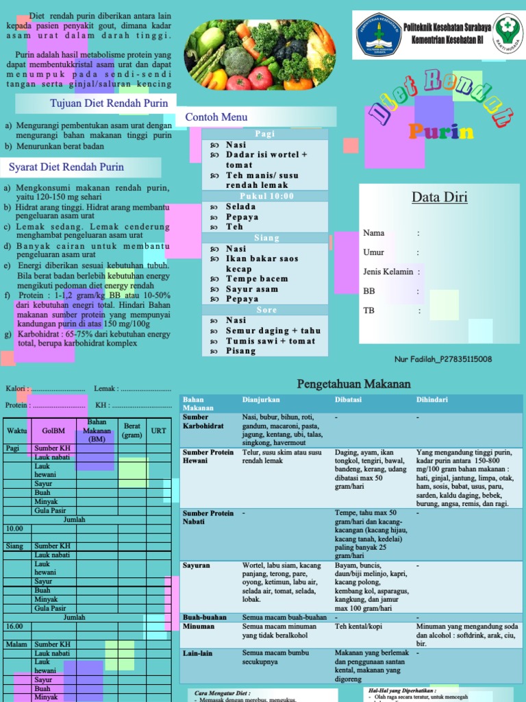 Leaflet Rendah Purin | PDF