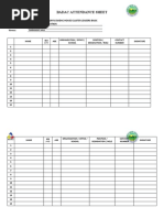 BADAC TEMPLATE - Attendance Sheet | PDF