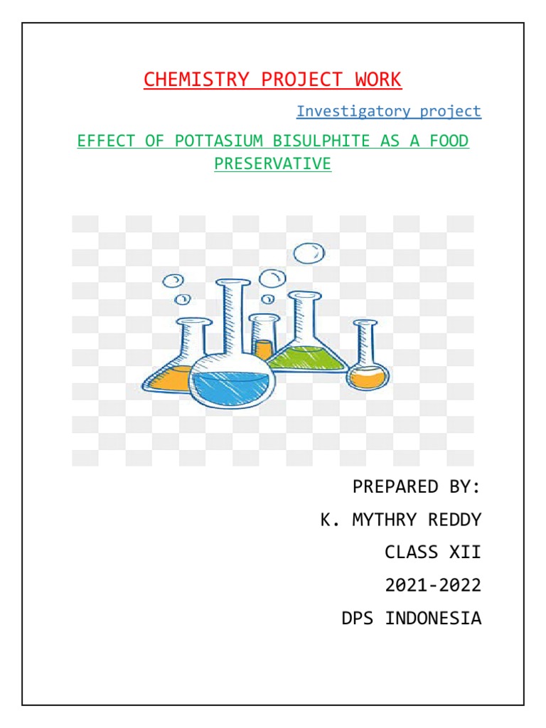Chemistry Project Work | PDF | Food Preservation | Decomposition