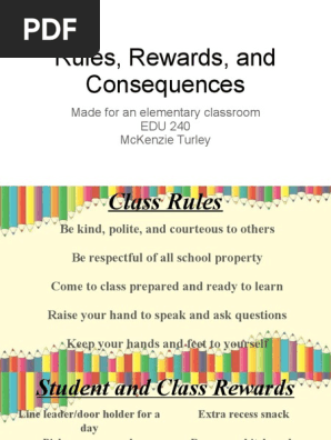 Elementary Classroom Rules And Consequences Classroom Rules And