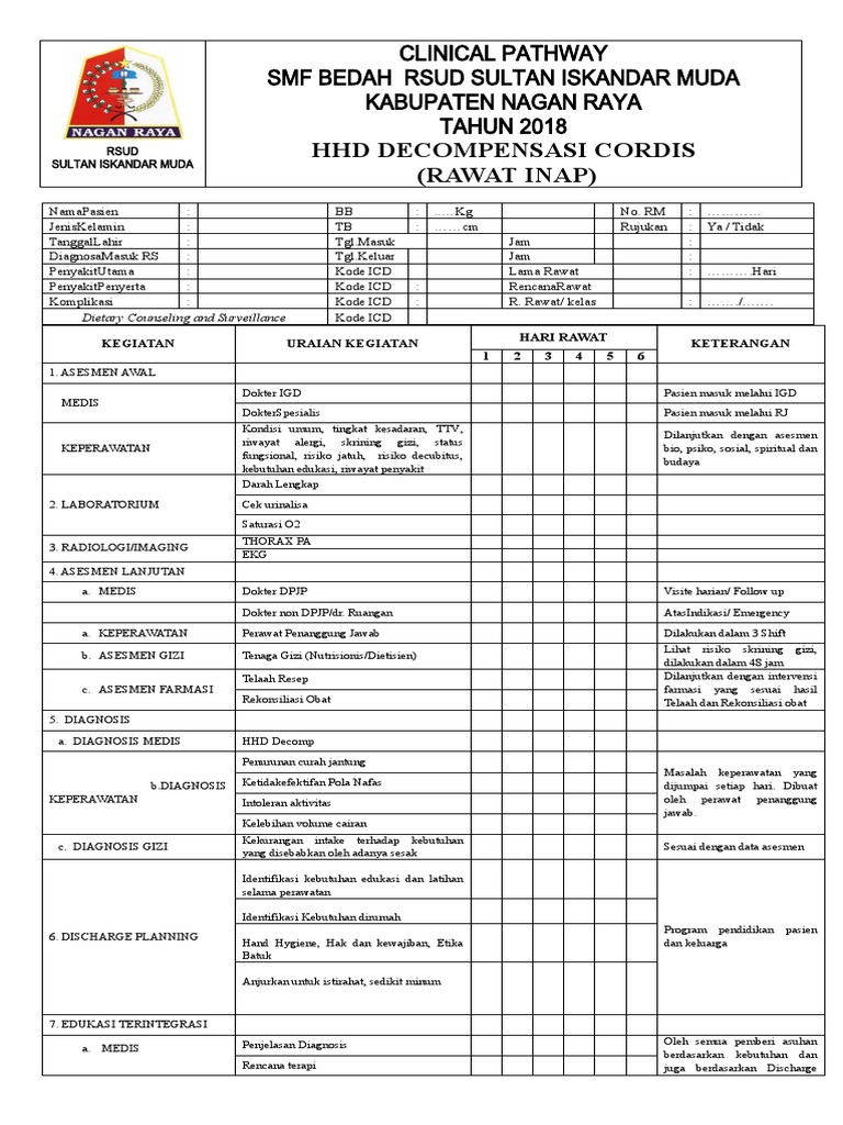 Clinical Pathway HHD Status | PDF