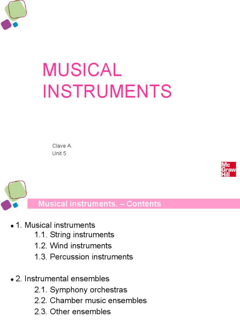 Musical Instruments: Clave A. Unit 5 | PDF | Musical Instruments ...