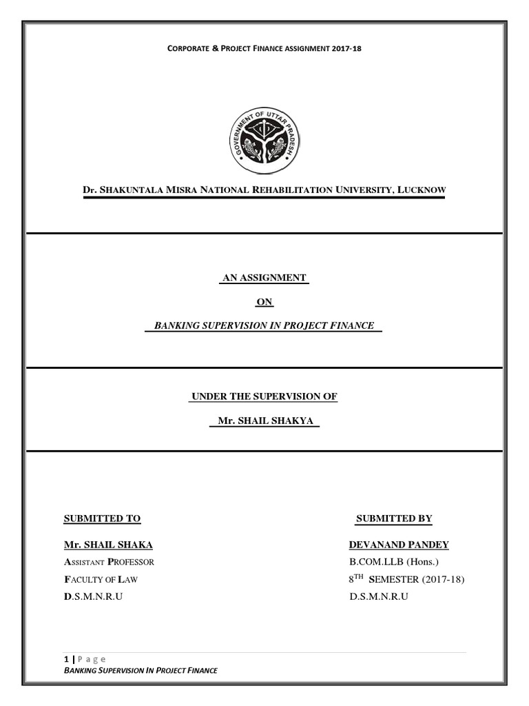 Corporate Finance Project Finance Assignment | PDF | Project Finance ...