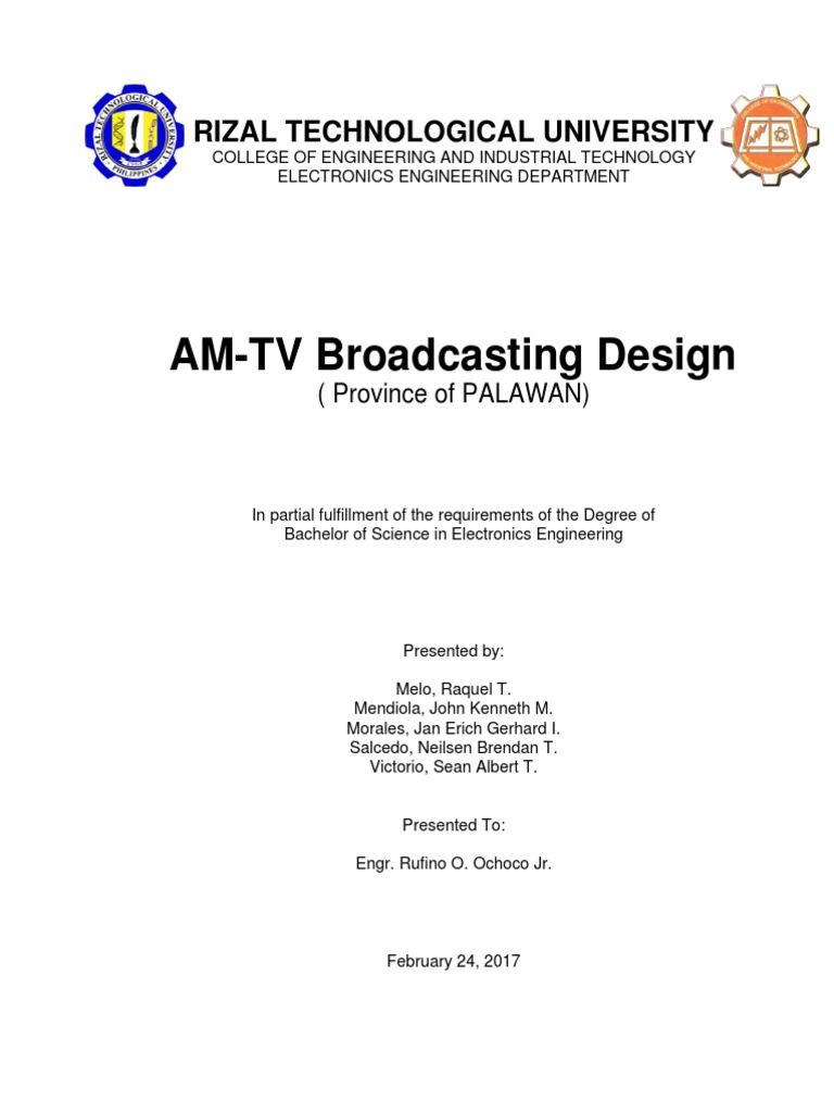 AM - TV Broadcasting Design | PDF | Antenna (Radio) | Radio