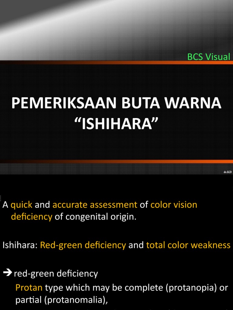 Assessing Color Vision Deficiency Using the Ishihara Test: A Guide to ...