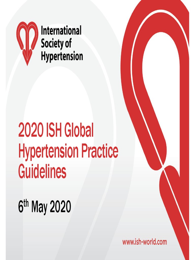 ISH Guideline Presentation Slide Deck 06.05.2020 | PDF | Hypertension ...