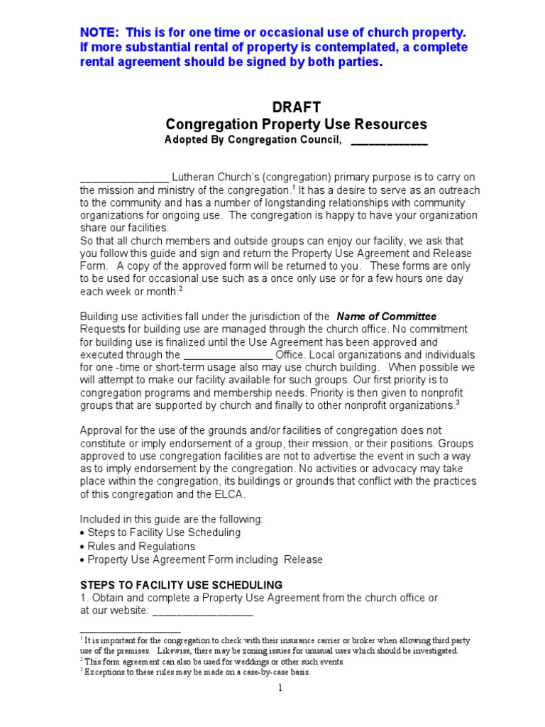 Building Use Agreement | PDF | Indemnity | Business