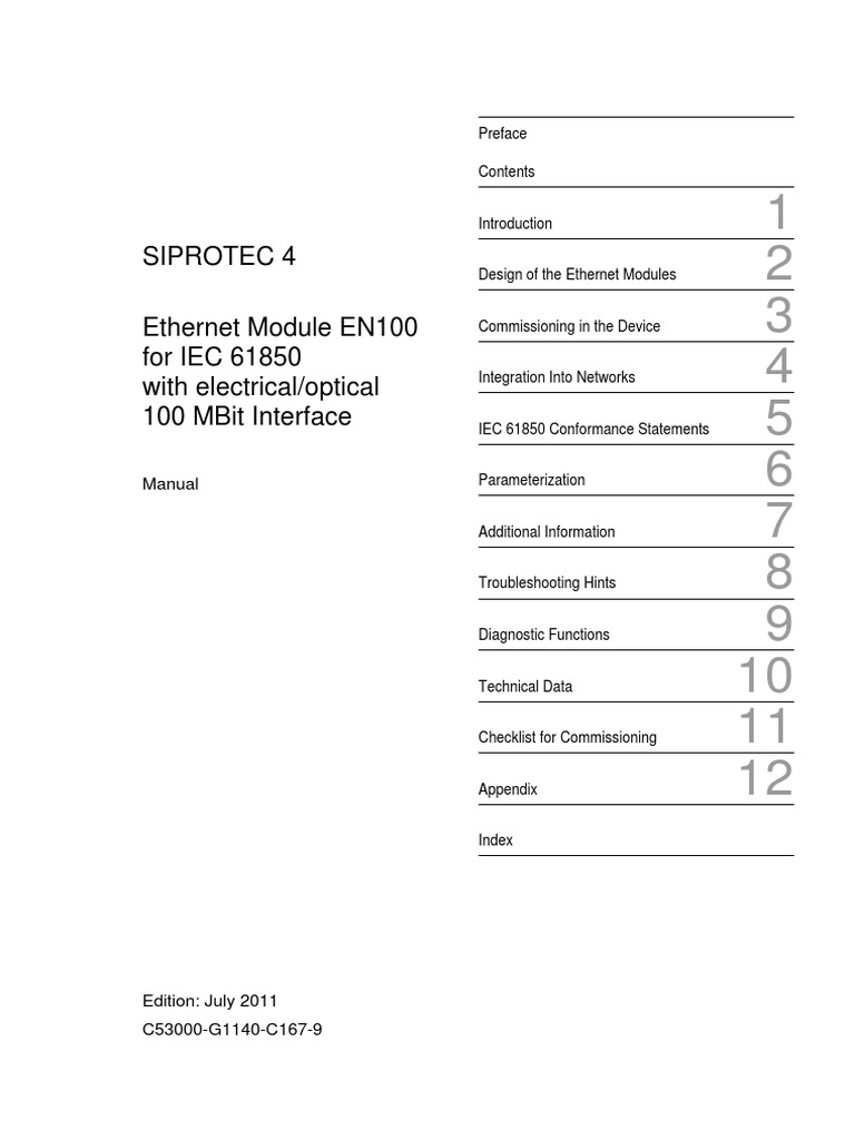 En100 Iec61850 | PDF | Electrical Connector | Ethernet