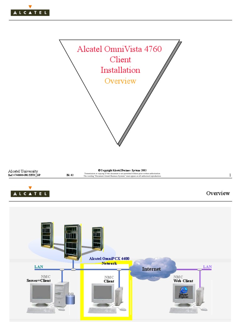 Alcatel Omnivista 4760 Client Installation | PDF | Windows 2000 ...