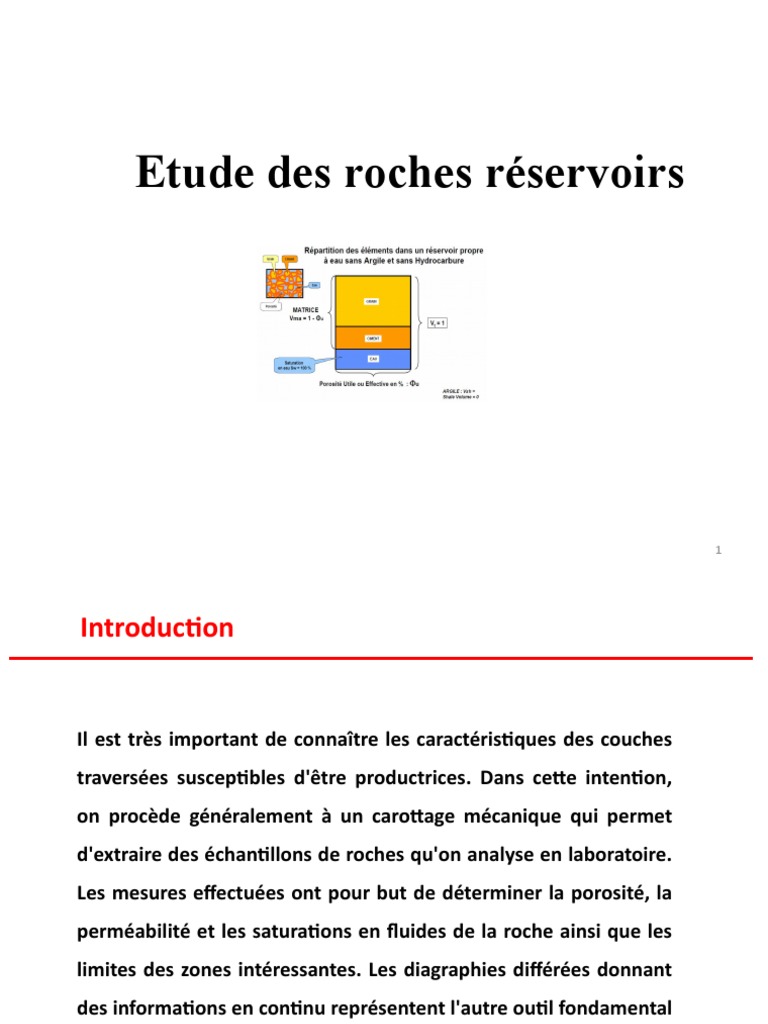 Caractéristiques des roches réservoirs | PDF | Sciences sociales