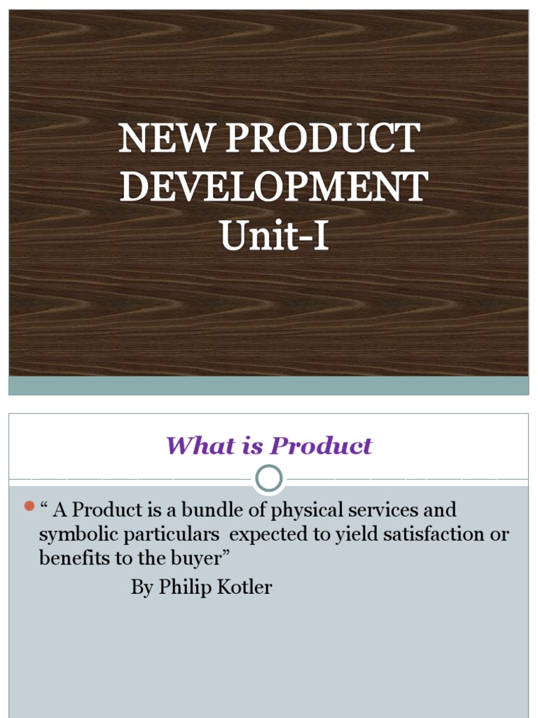 New Product Development Unit 1 | PDF | New Product Development ...