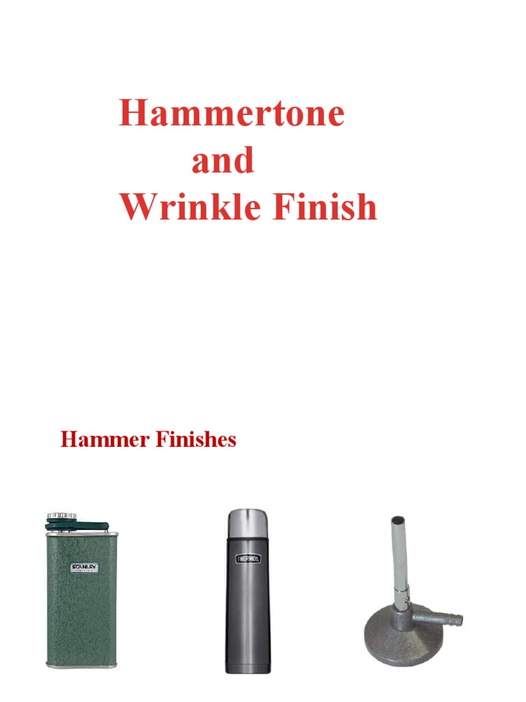 Hammertone and Wrinkle Finish | PDF | Industrial Processes | Physical ...