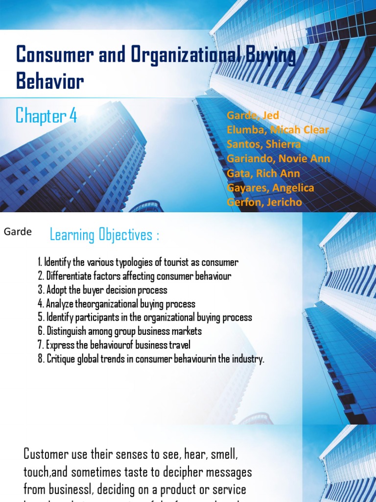 Consumer and Organizational Buying Behavior | PDF | Consumer Behaviour ...