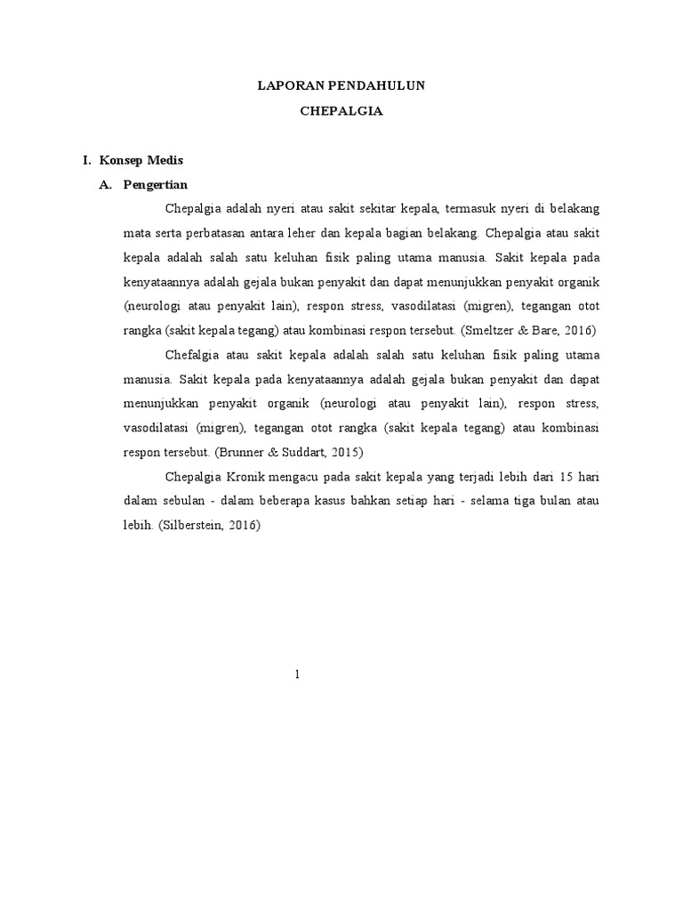 LP Cephalgia | PDF | Pengembangan Diri