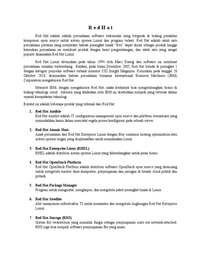 Redhat: 1. Red Hat Ansible | PDF | Komputer