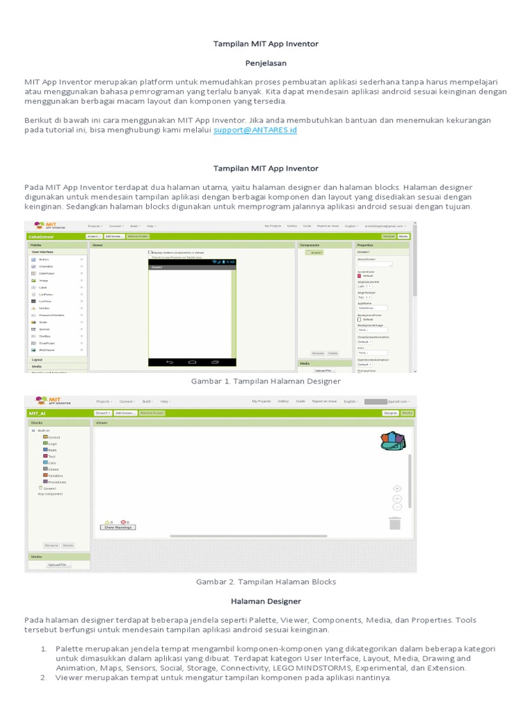 Tampilan MIT App Inventor | PDF | Komputer | Teknologi & Rekayasa