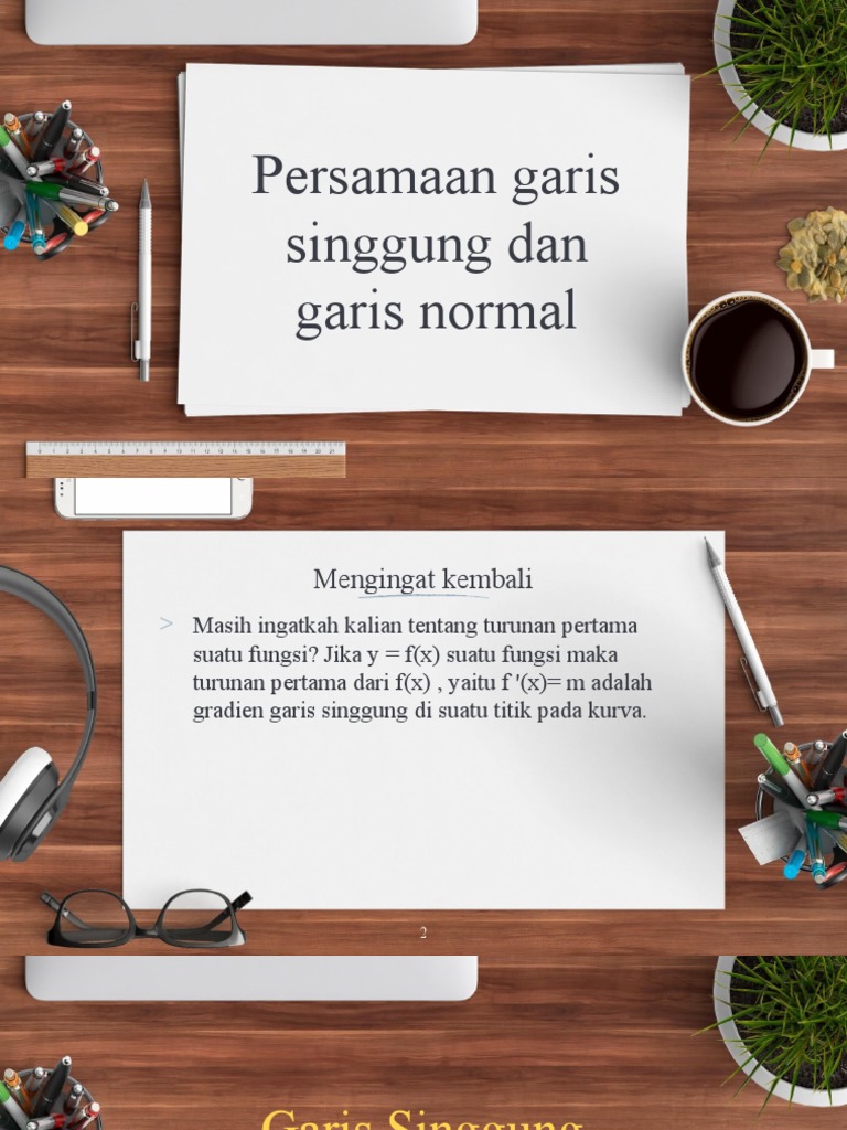 Persamaan Garis SInggung Dan Garis Normal | PDF