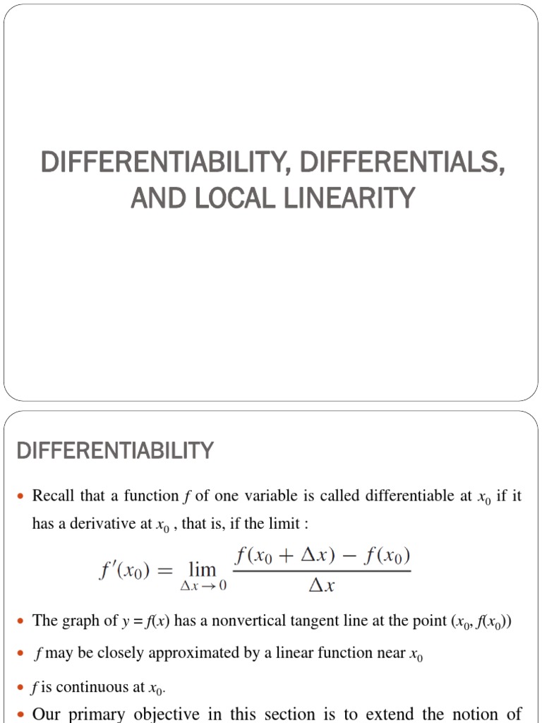 M9 - Keterdiferensialan Dan Aturan Rantai | PDF | Derivative ...