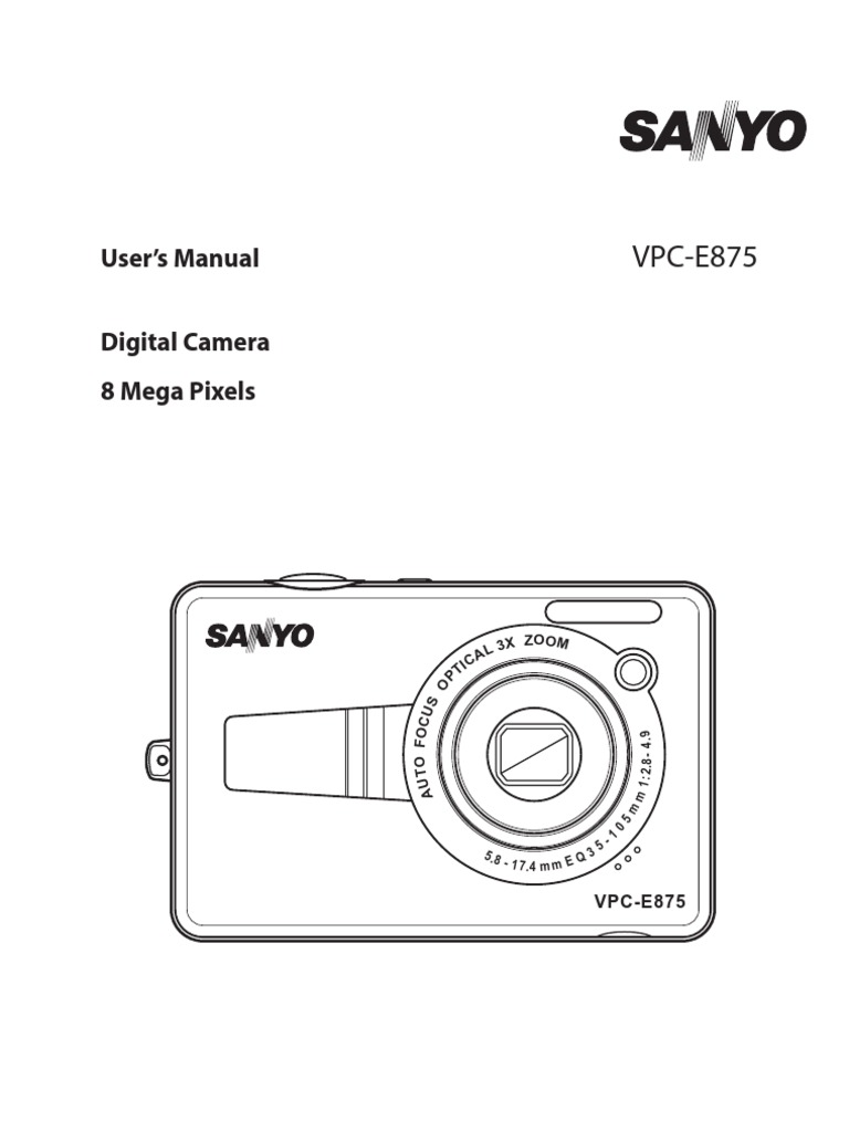 VPC-E875: User's Manual | PDF | Digital Camera | Digital Camera Modes
