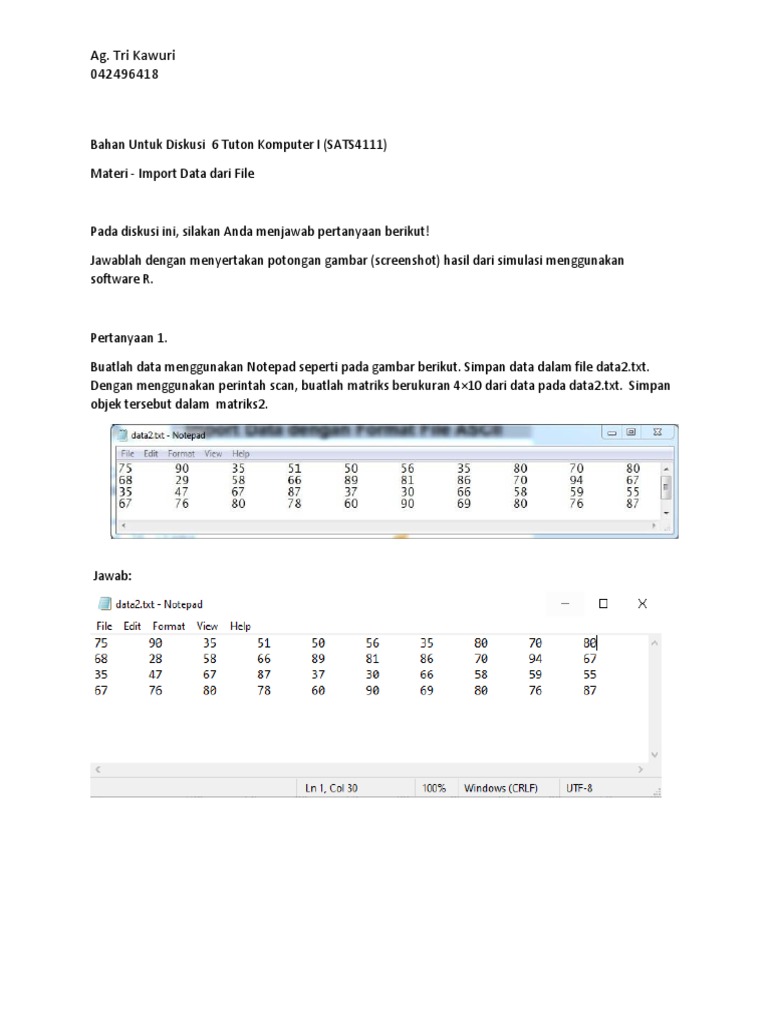 Diskusi 6 Komputer | PDF