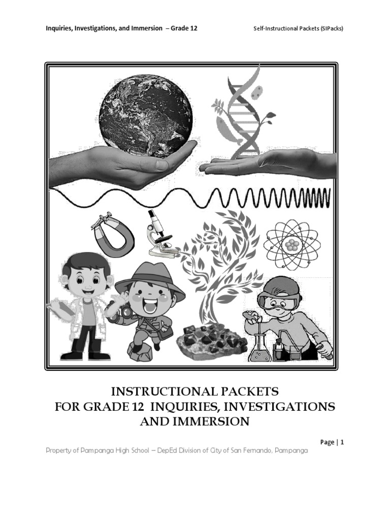 All Weeks 1 8 Inquiries, Investigations,&Immersion | PDF | Question ...