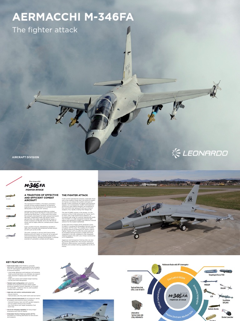 Aermacchi M-346FA - Brochure - ENG - New | PDF | Fighter Aircraft ...