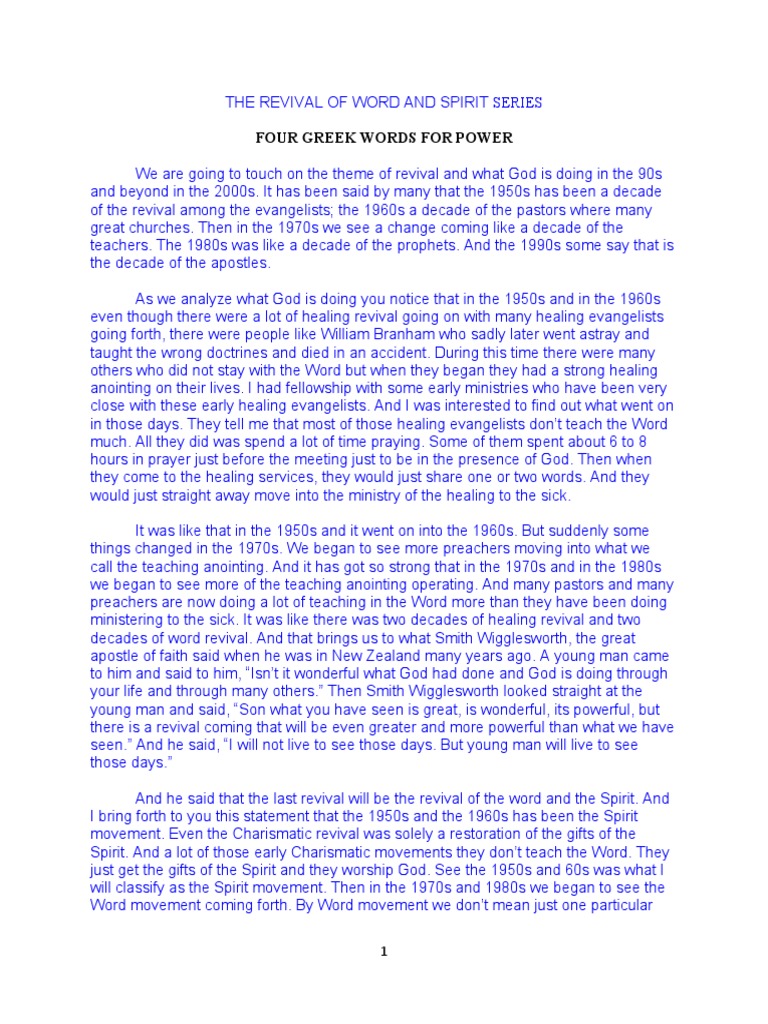 The Revival | PDF | Tabernacle | Logos (Christianity)