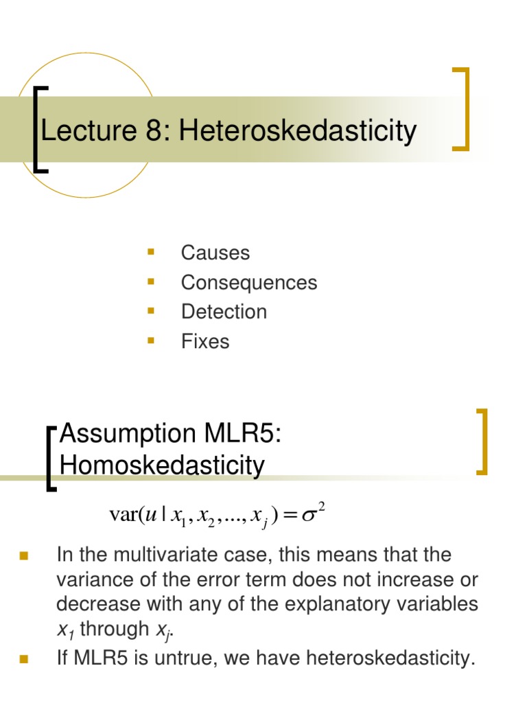 Understanding Heteroskedasticity | PDF | Heteroscedasticity ...