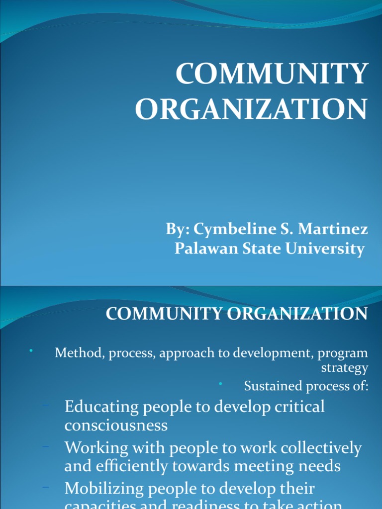 A. Community Organization | PDF | Community | Awareness