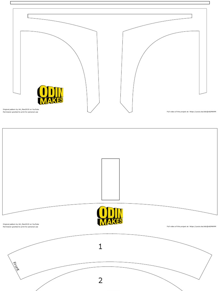 Mandalorian Helmet Pattern | PDF
