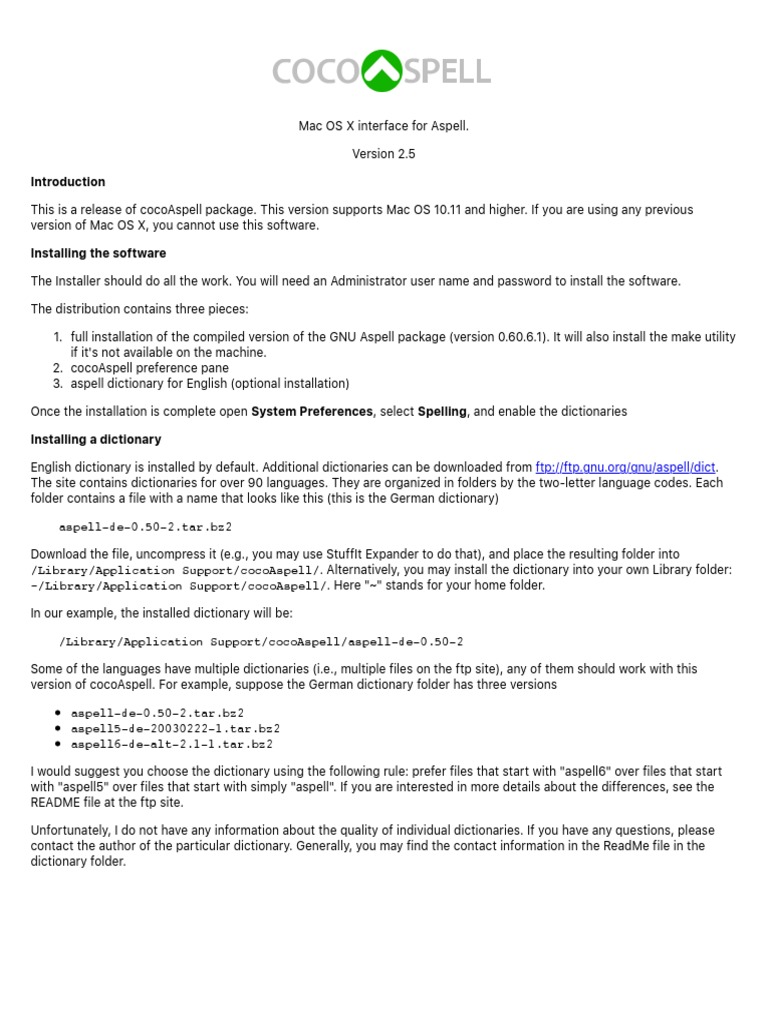 Readme | PDF | Installation (Computer Programs) | Mac Os