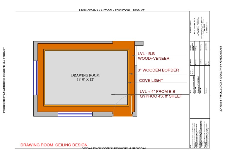 LVL - B.B Wood+Veneer: Drawing Room Ceiling Design | PDF